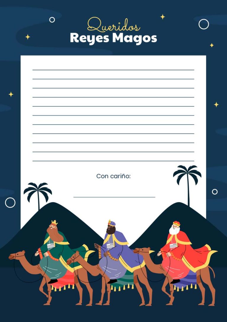 Cartas Reyes Magos para Imprimir 【 15 cartas en PDF